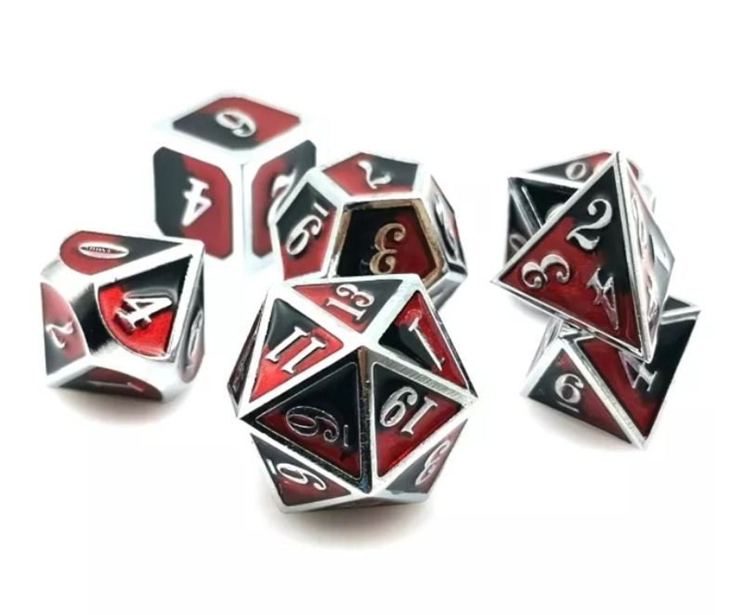 Dark Jester Metal Dnd Dice Set Dnd Dice Set Dungeons and Dragons - Etsy