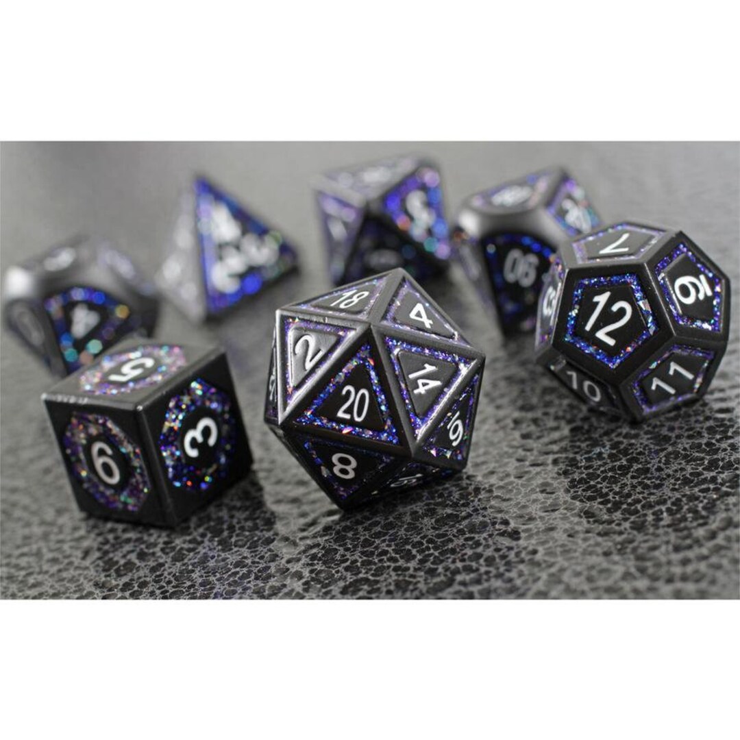 Underdark Glimmer Metal Dnd Dice Set Dungeons and Dragons 7 Dice RPG ...