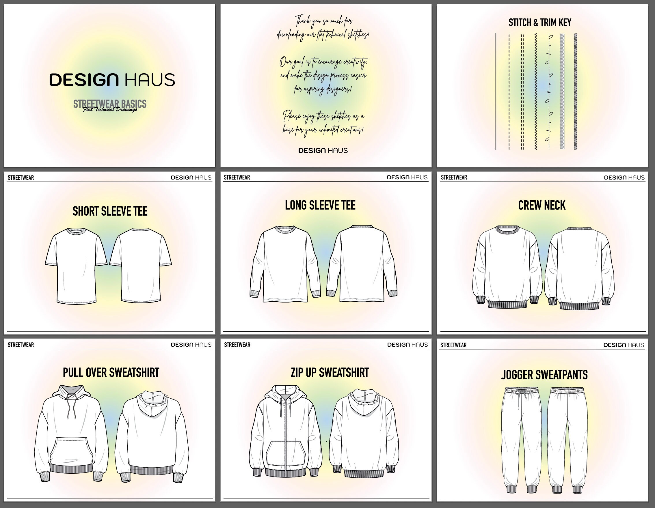 FLAT TECHNICAL DRAWINGS - Streetwear - Etsy