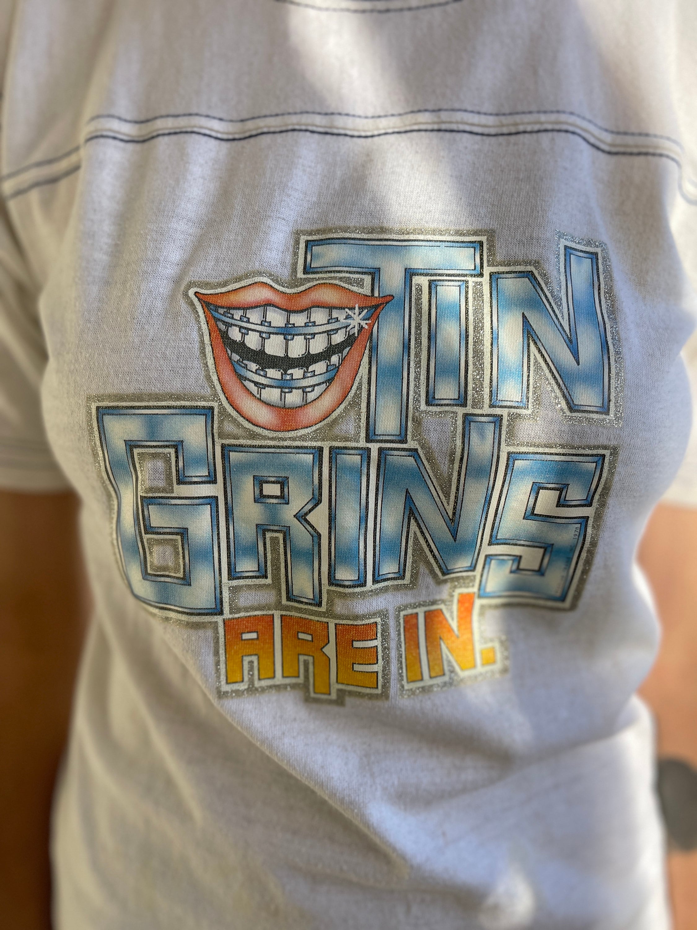 Vintage 1970s Single Stitch Graphic Tee T-shirt Braces Brackets Soft ...