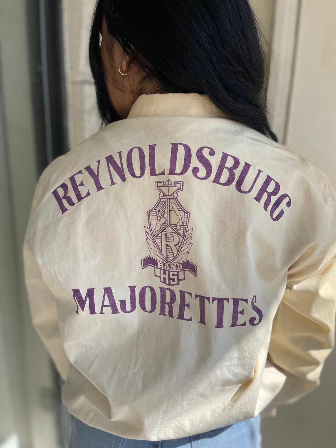 Vintage 1960s Majorettes Jacket Lettering Purple Detail Zip up Mod ...