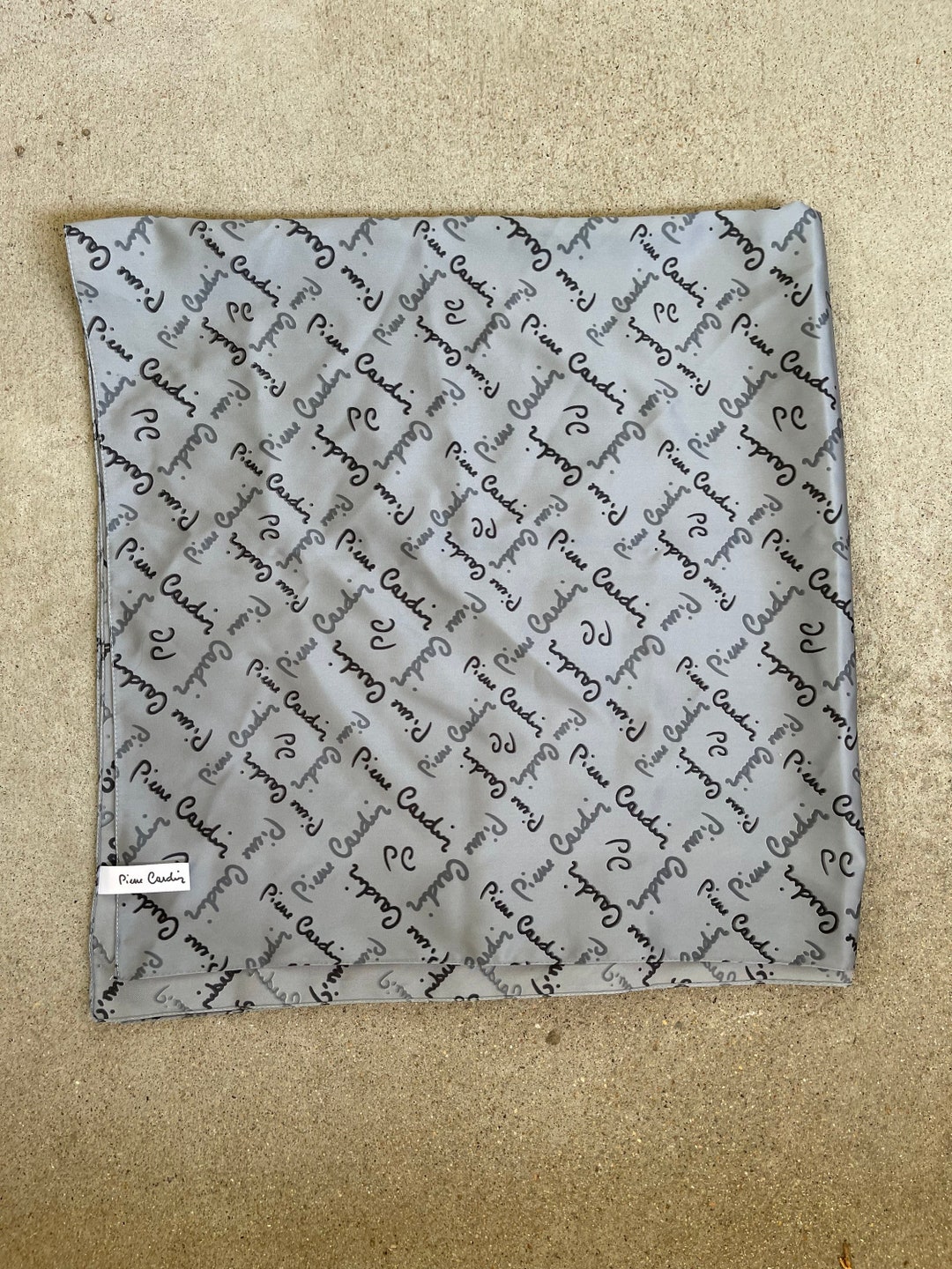Vintage 1970s Pierre Cardin Signature Scarf, 34x35 - Etsy
