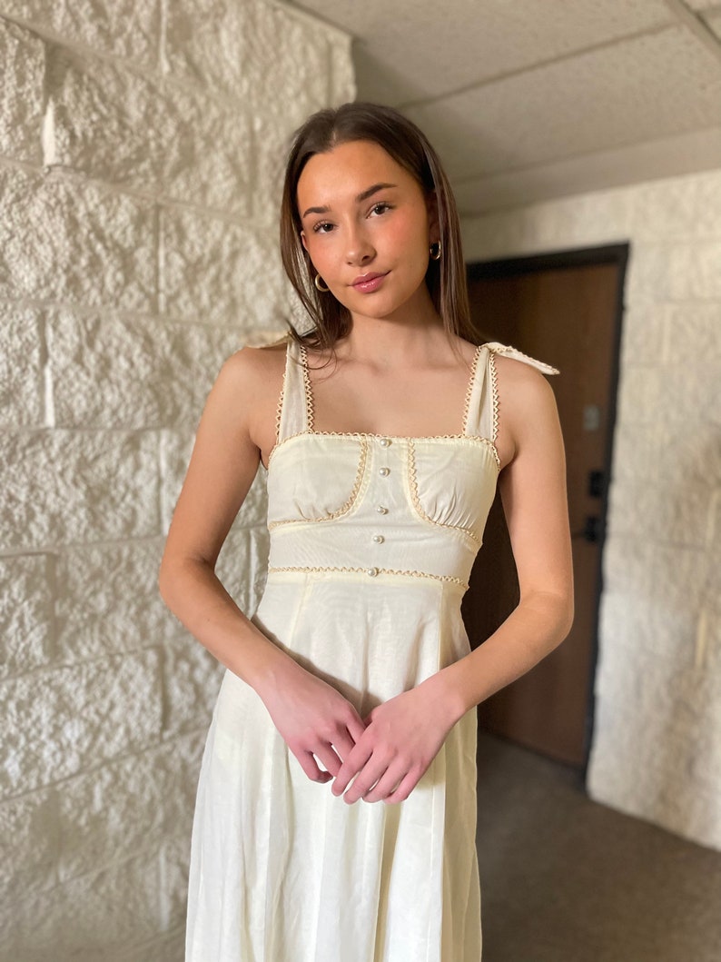 Vintage 1970s Dress Maxi Romantic Ruffle Hem Sun Dress - Etsy