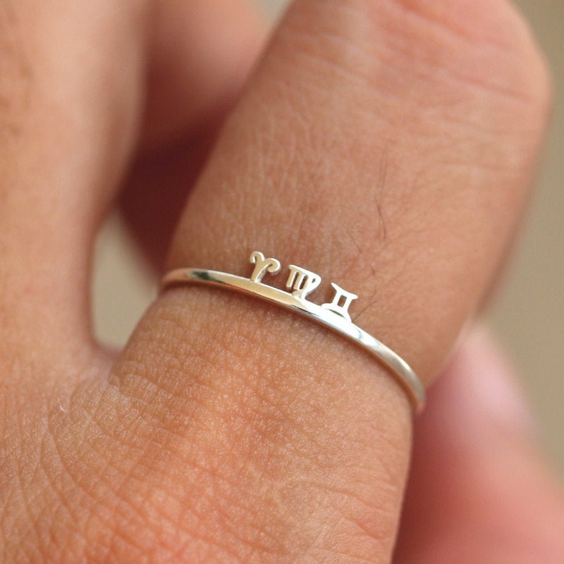 Zodiac Ring - Etsy