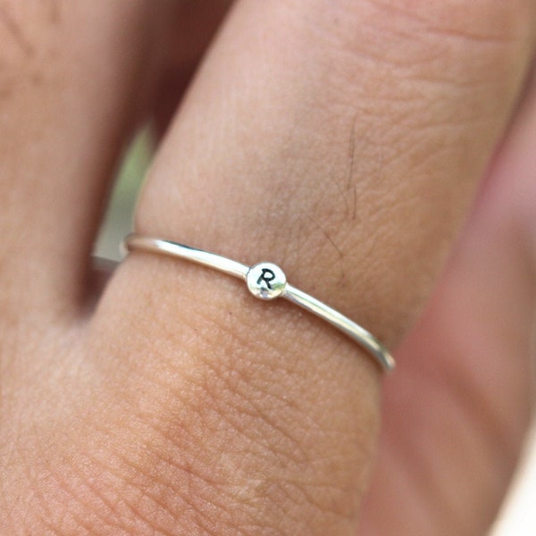 Custom Initial Ring - Etsy