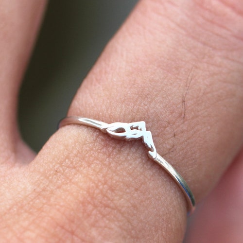 Solid 925 Sterling Silver Compass Ring - Etsy