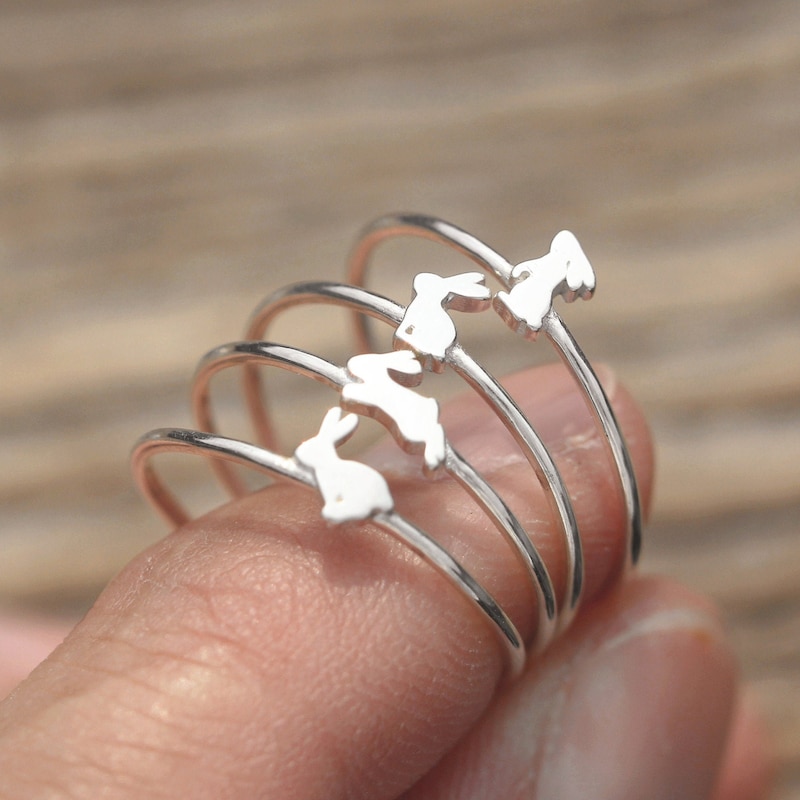 Rabbit Ring - Etsy