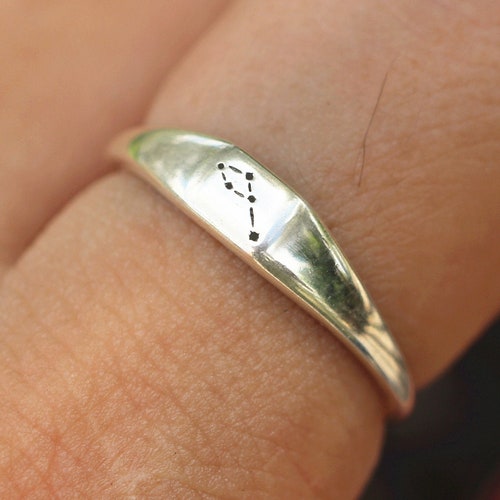 925 Silver Delphinus Ringdelphinus Galaxy Ringdainty Zodiac - Etsy