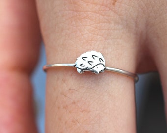 Sterling Silver Hedgehog Ring Solid .925 Hedgehog Rings Custom Sizes - Etsy