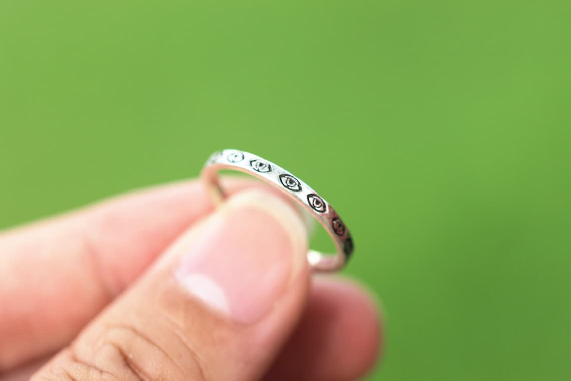 925 Silver All Seeing Eye Ringeye of God Ringreligion - Etsy