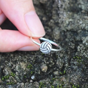 Volleyball Ring,dainty Ball Ring,volleyball,player Jewelry,solid 925 ...