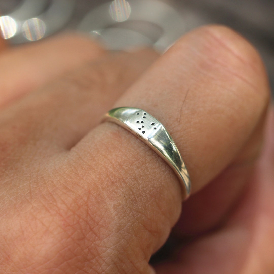 925 Silver Andromeda Ring,andromeda Galaxy Ring,dainty Zodiac Jewelry ...