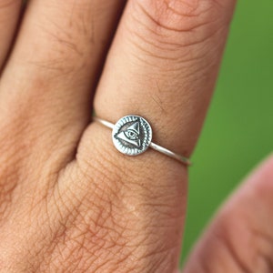 925 Silver All Seeing Eye Ring,eye of God Ring,religion Jewelry,the Eye ...