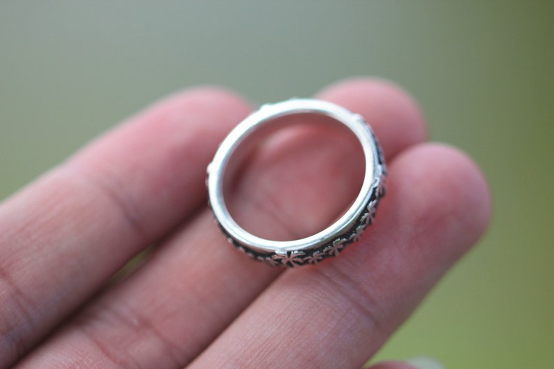 Solid 925 sterling silver Coconut tree ringseaside forest | Etsy