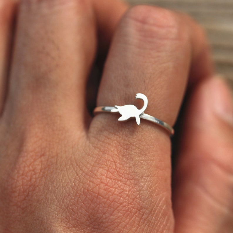 Loch Ness Monster Sterling Silver Ringdinosaur Ring - Etsy Australia