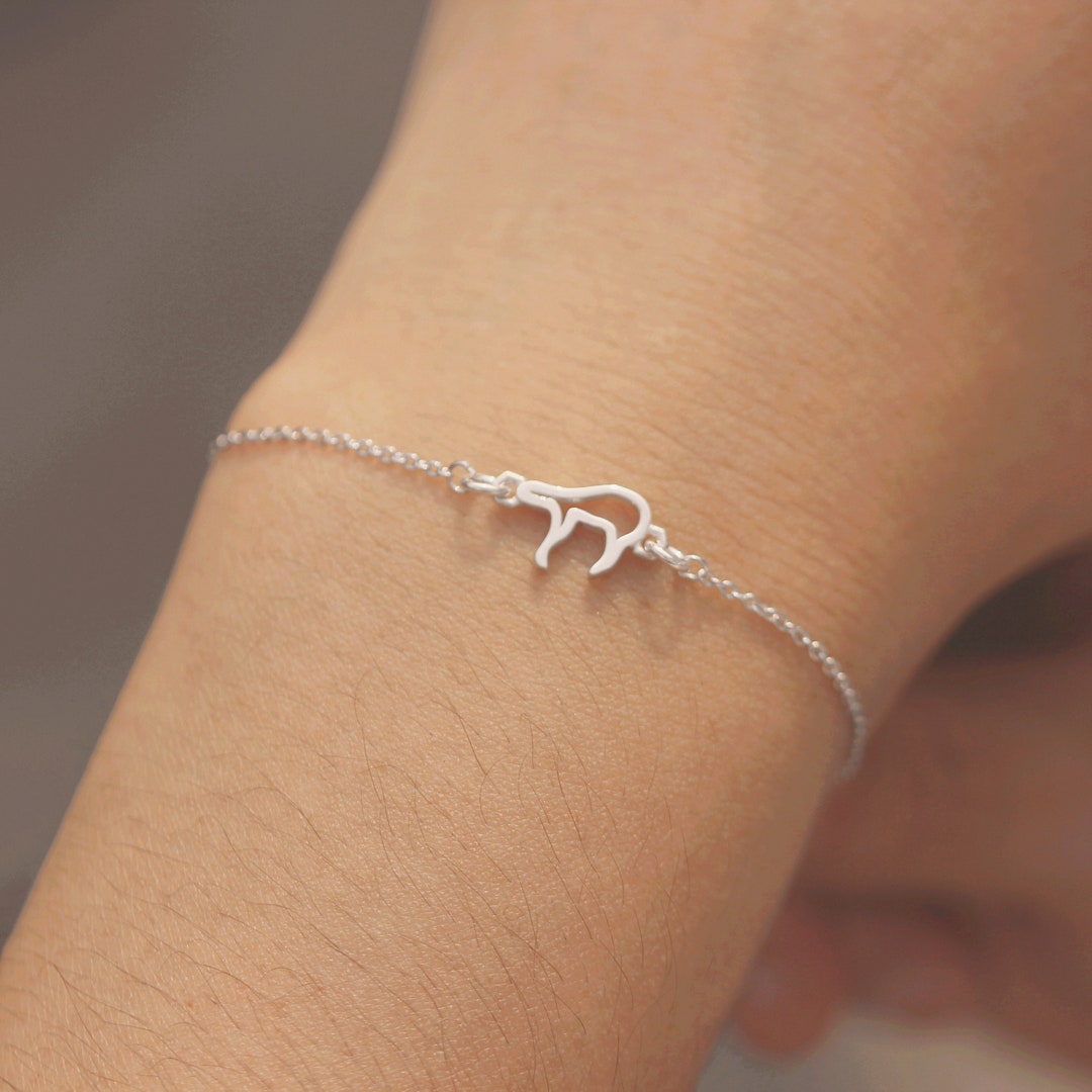 Sterling Silver Sea Otter Bracelet: Dainty Animal Jewelry - Etsy
