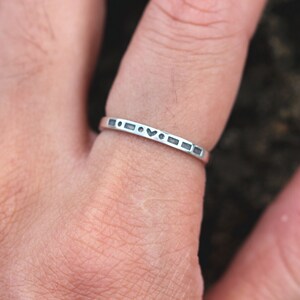 925 Silver Morse Code Ring,secret Code Ring,925 Silver Ring,custom Ring ...