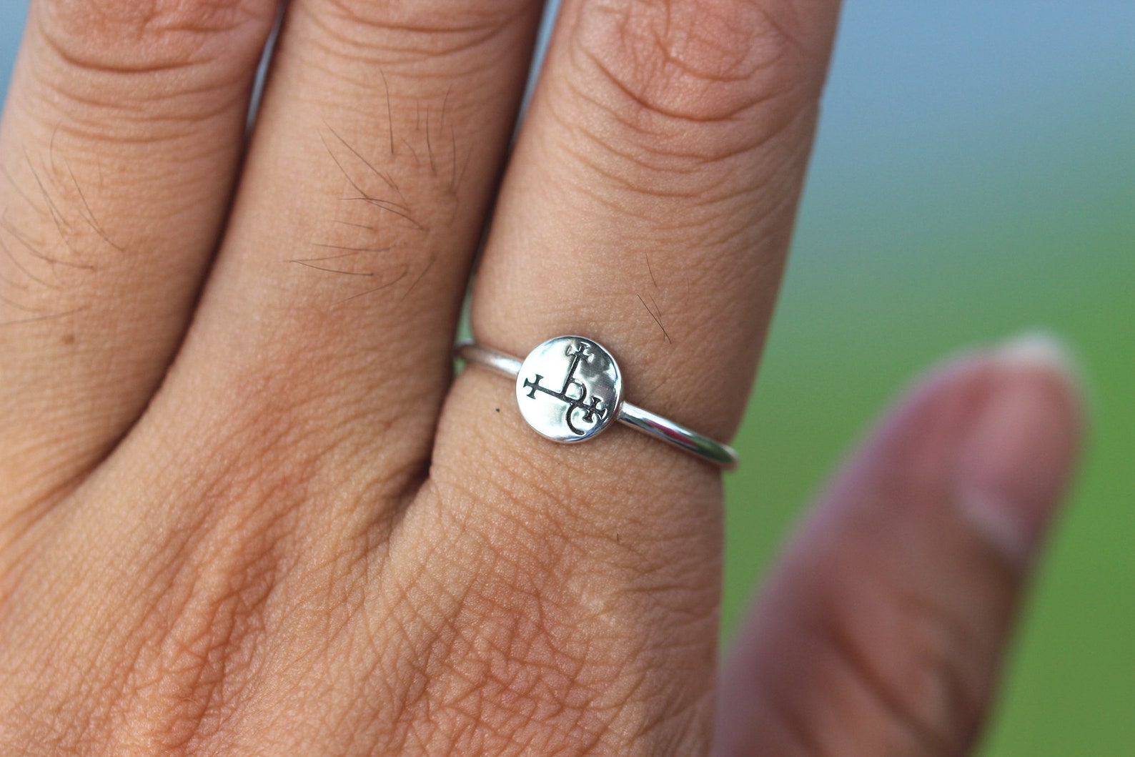 925 Silver Sigil of Lilith Ringseal Sigil of Lilith - Etsy