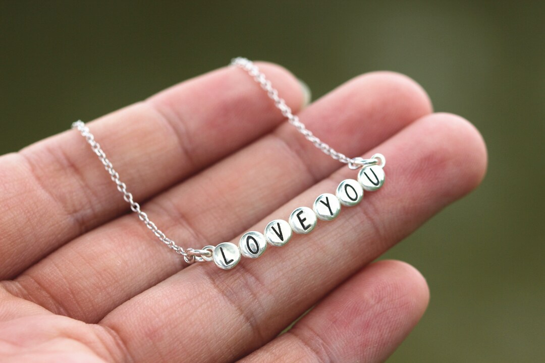 925 Silver Custom Letter Necklace,personliazed Initial Necklace,dainty ...