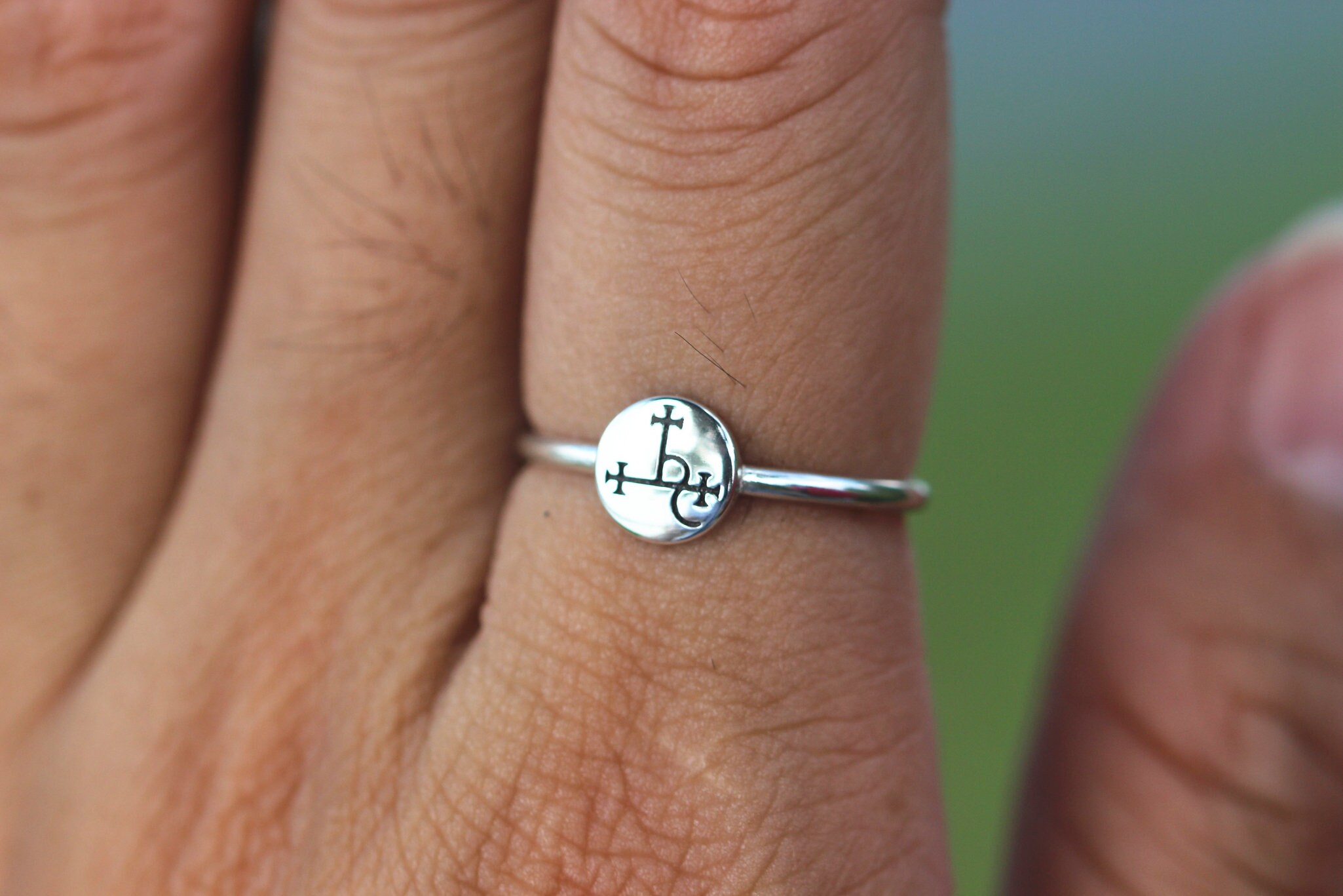 925 Silver Sigil of Lilith Ringseal Sigil of Lilith - Etsy