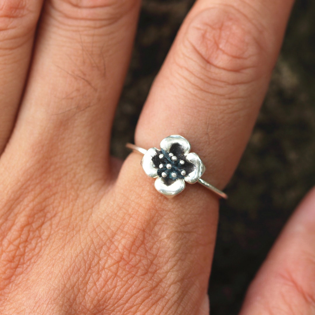 925 Silver Sun Flower Ring,bauhinia Ring,bauhinia Jewelry,wildflower ...