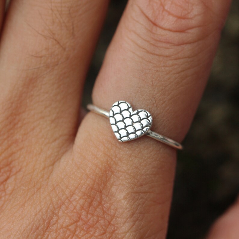 Sterling silver fish Scale ringMermaid RingFish | Etsy