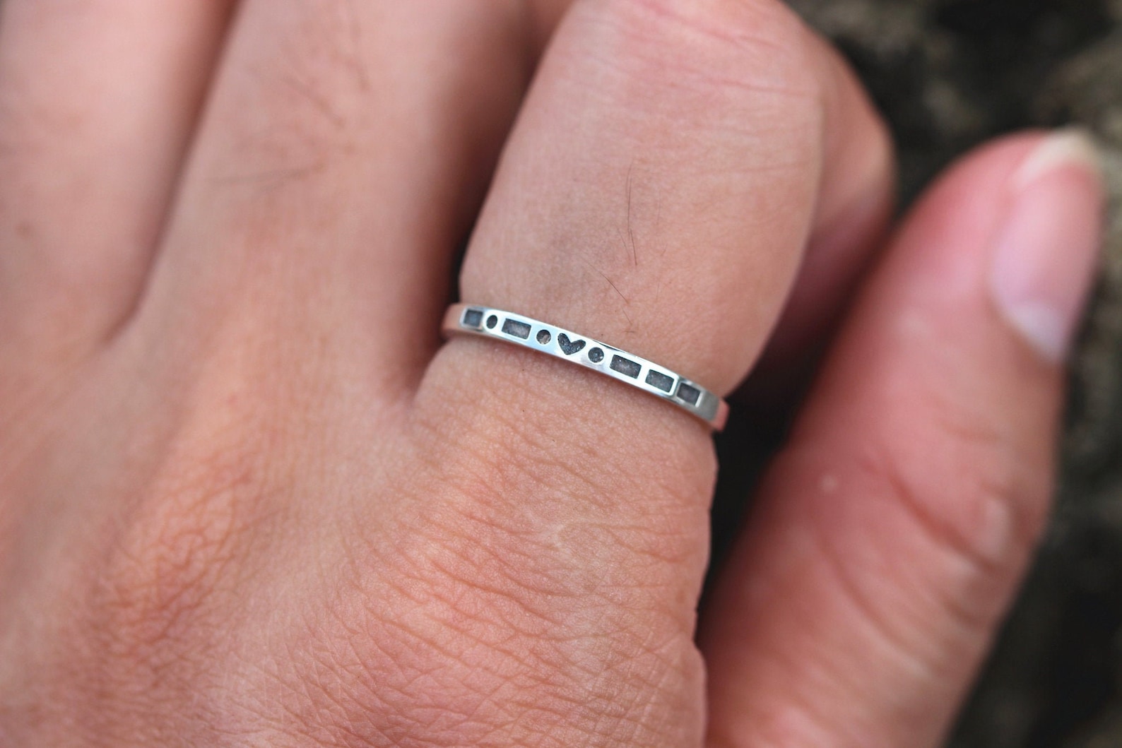 925 Silver Morse Code Ringsecret Code Ring925 Silver - Etsy