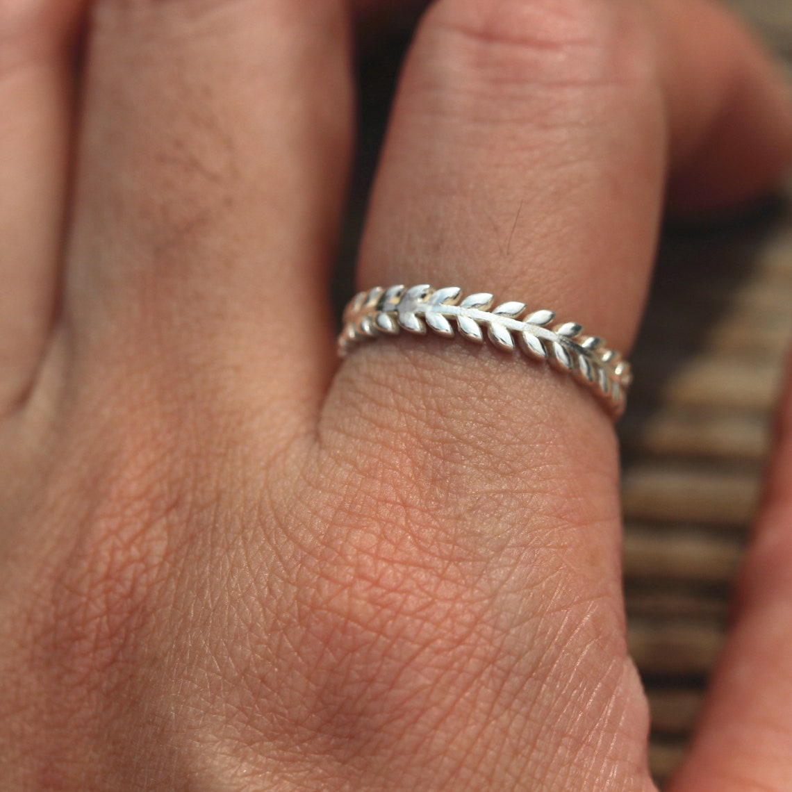 925 Sterling Silver Olive Branch Ringsilver Tree Branch - Etsy