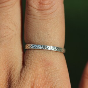 Sterling Silver Wave Ring,water Wave Ring,ocean Waves Ring,silver Wave Ring,ocean Surf Ring ...