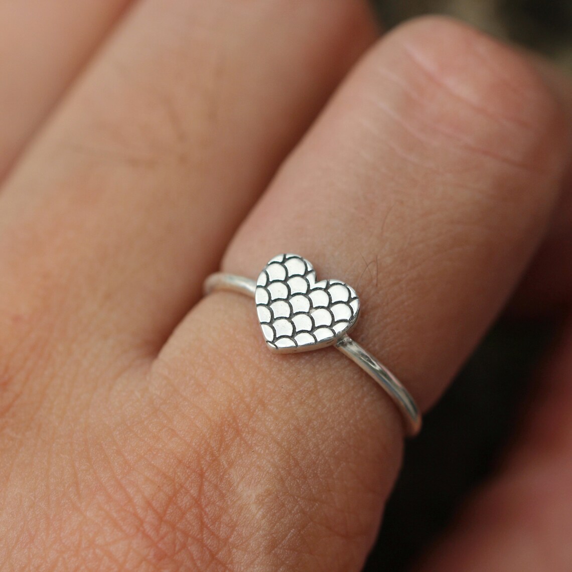 Sterling Silver Fish Scale Ringmermaid Ringfish - Etsy