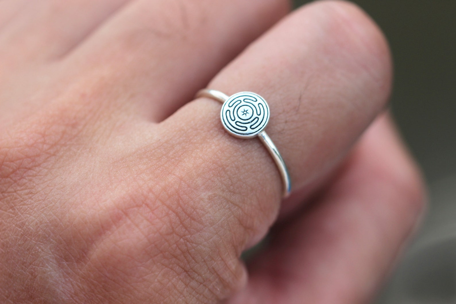 Solid 925 Silver Hekate's Magic Strophalos Ringwheel of - Etsy