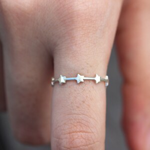 925 Silver STAR Ring - Etsy