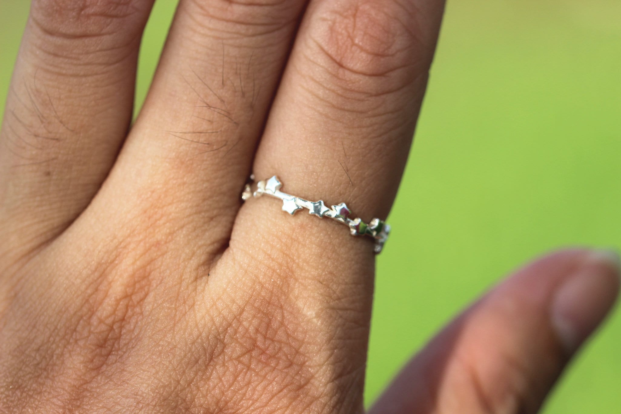 Sterling Silver Star Ringstarry Night Ringminimalist - Etsy
