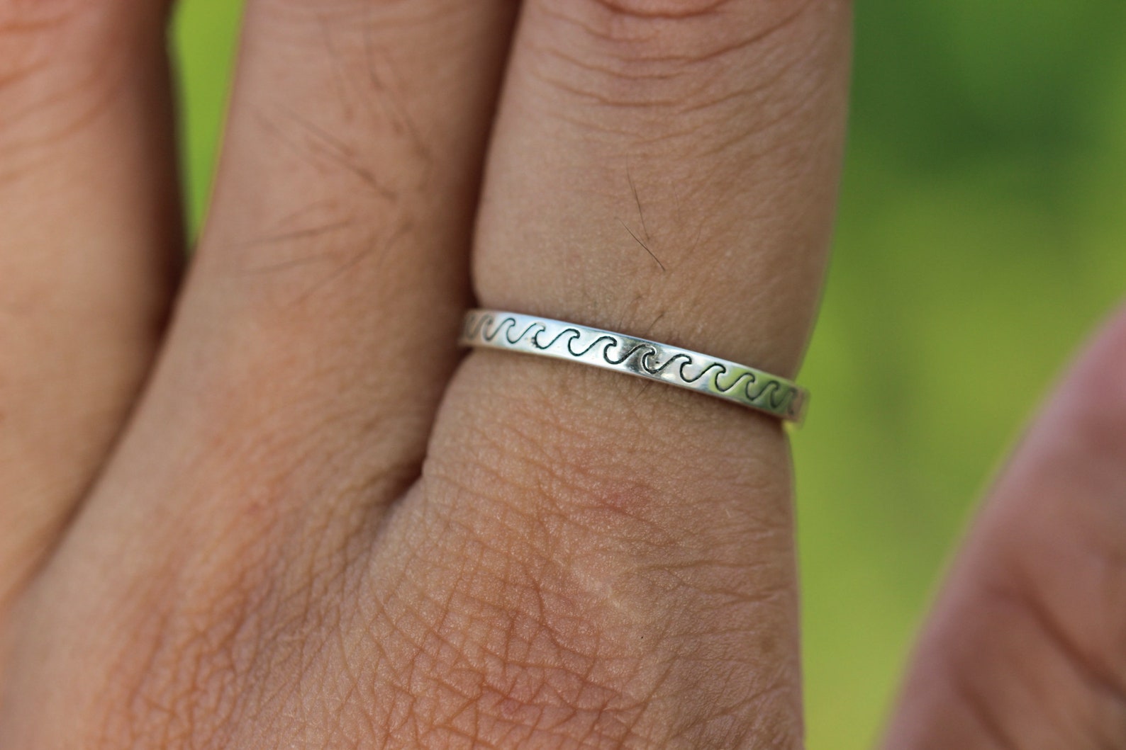 Sterling silver Wave RingWATER Wave RingOcean Waves | Etsy