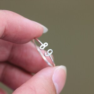Custom Number Ring,personalized Number Ring,925 Silver Dainty ...