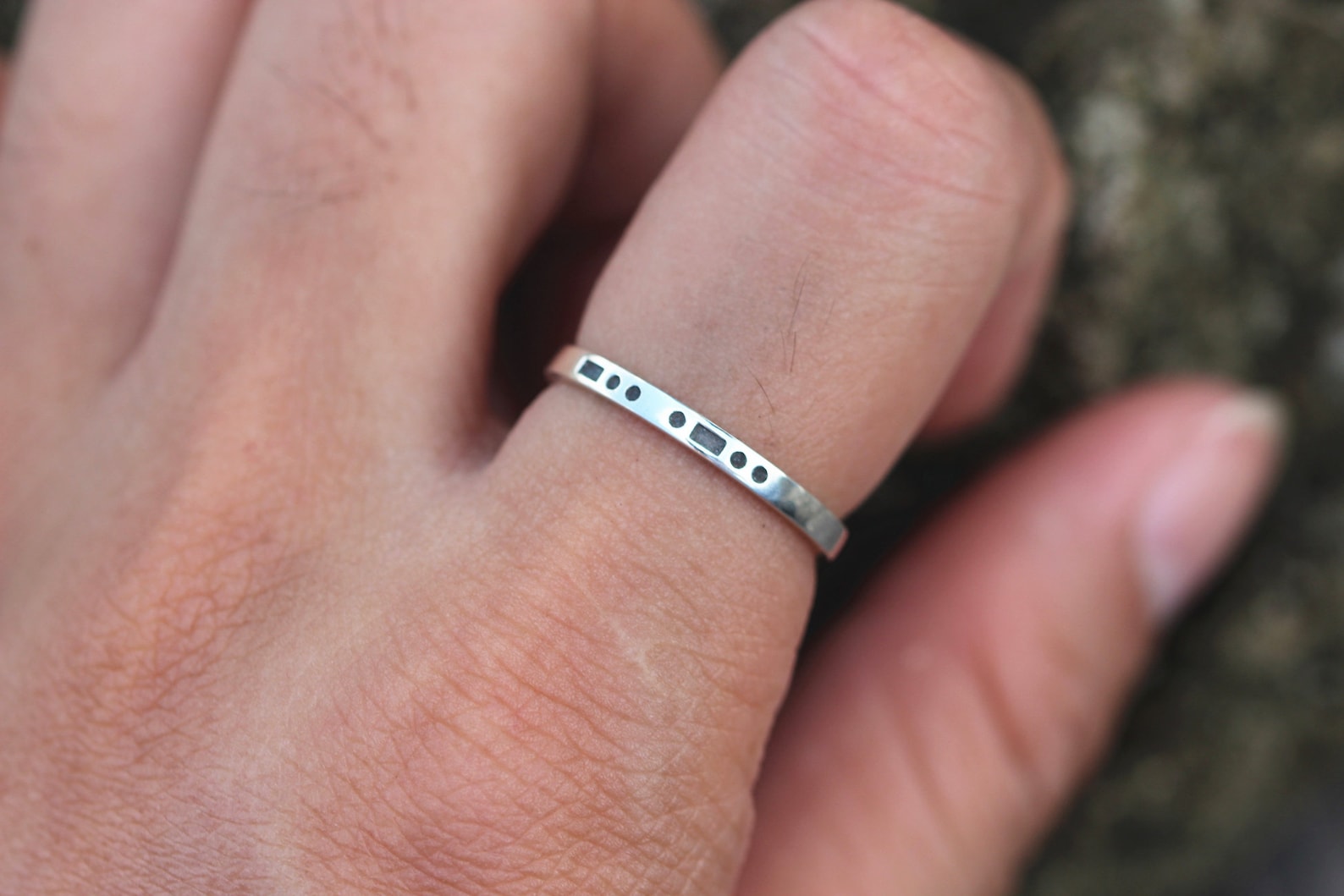 Custom Morse Code Ringpersonalized Secret Message | Etsy