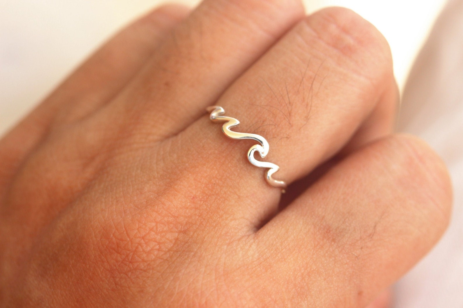 925 Sterling Silver Wave Ring Surfer Ring Silver Surf Ring - Etsy