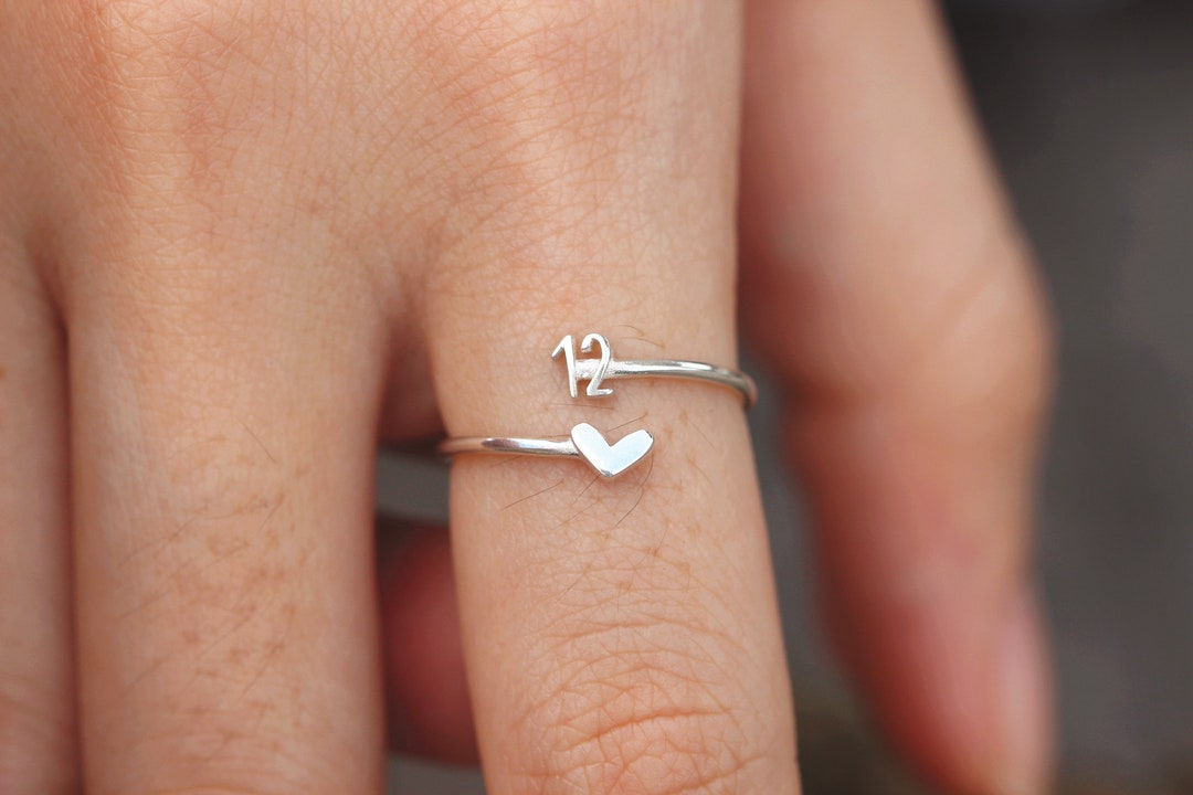 Custom Number Numeric Ring,arabic Number Ring,personalized Number ...