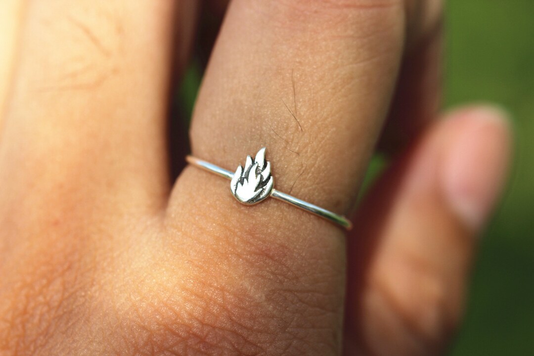BHPG, 925 Silver Fire Ring - Etsy