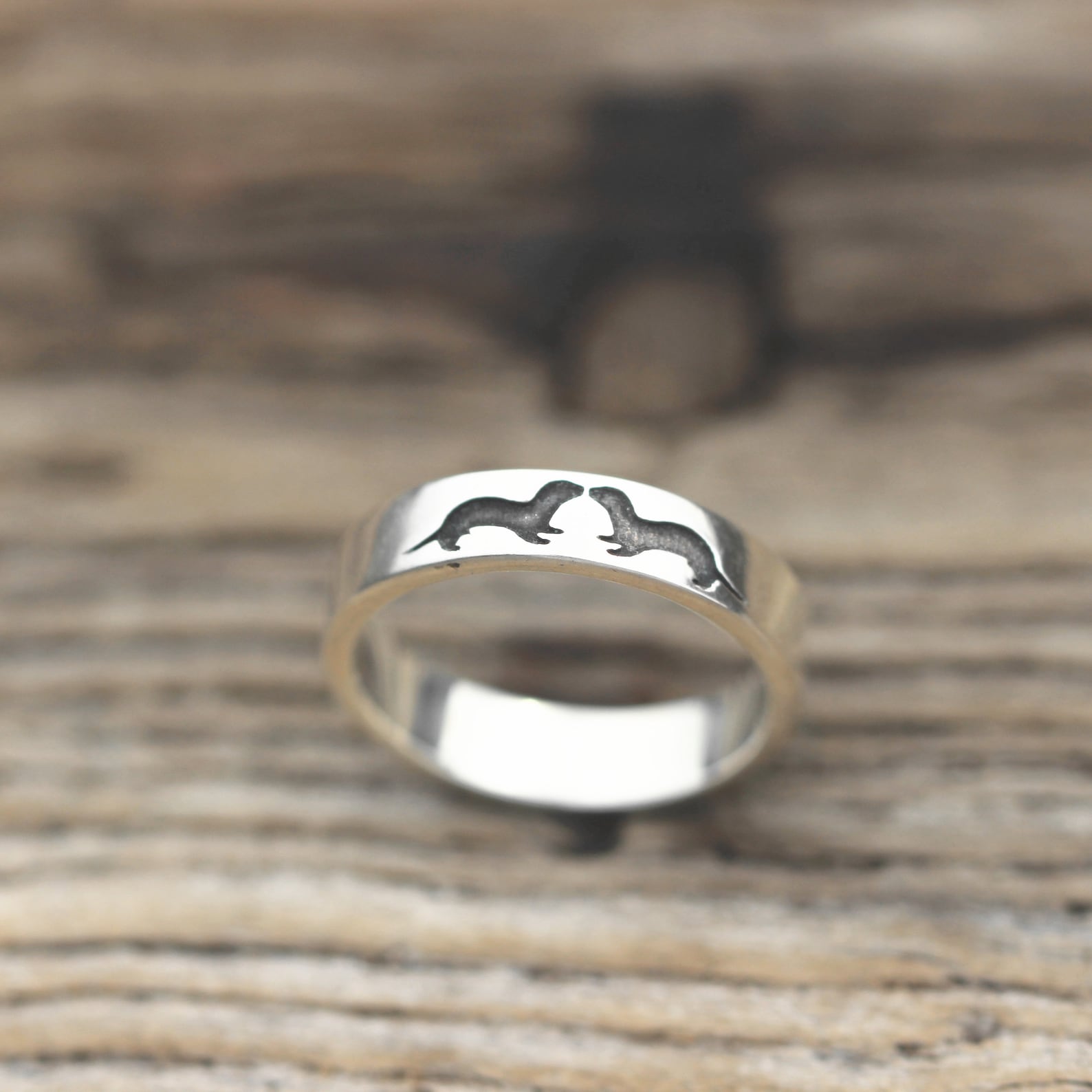 Lover Sea Otter Ring Sterling Silver Otter Ring Gift for | Etsy
