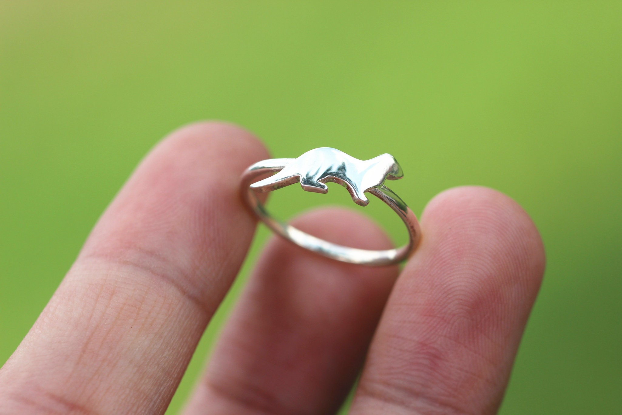 Sterling Silver Ring Sea Otter Ring Sterling Silver Otter - Etsy