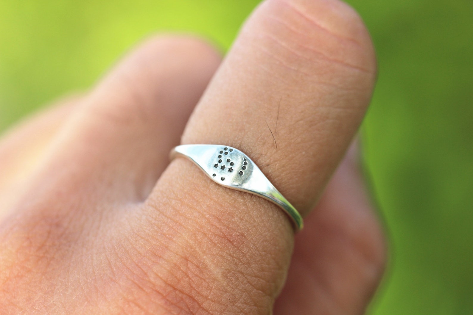 925 Sterling Silver Orion Constellation Ring, Dainty Zodiac Jewelry - Etsy