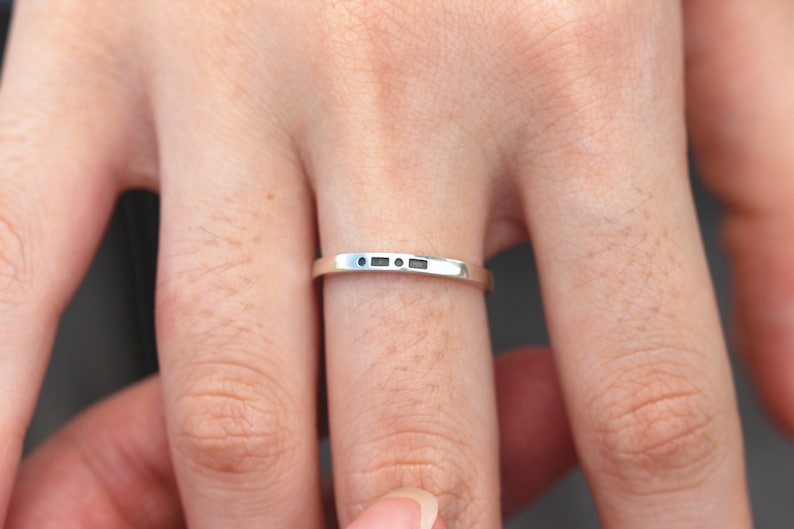 Custom Morse Code Ringpersonalized Secret Message | Etsy