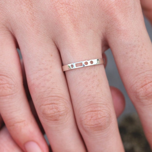 Custom Morse Code Ringpersonalized Secret Message - Etsy