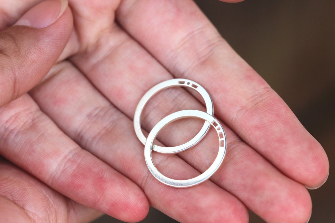 Custom Morse Code Ring,personalized Secret Message Ring,sterling Silver ...