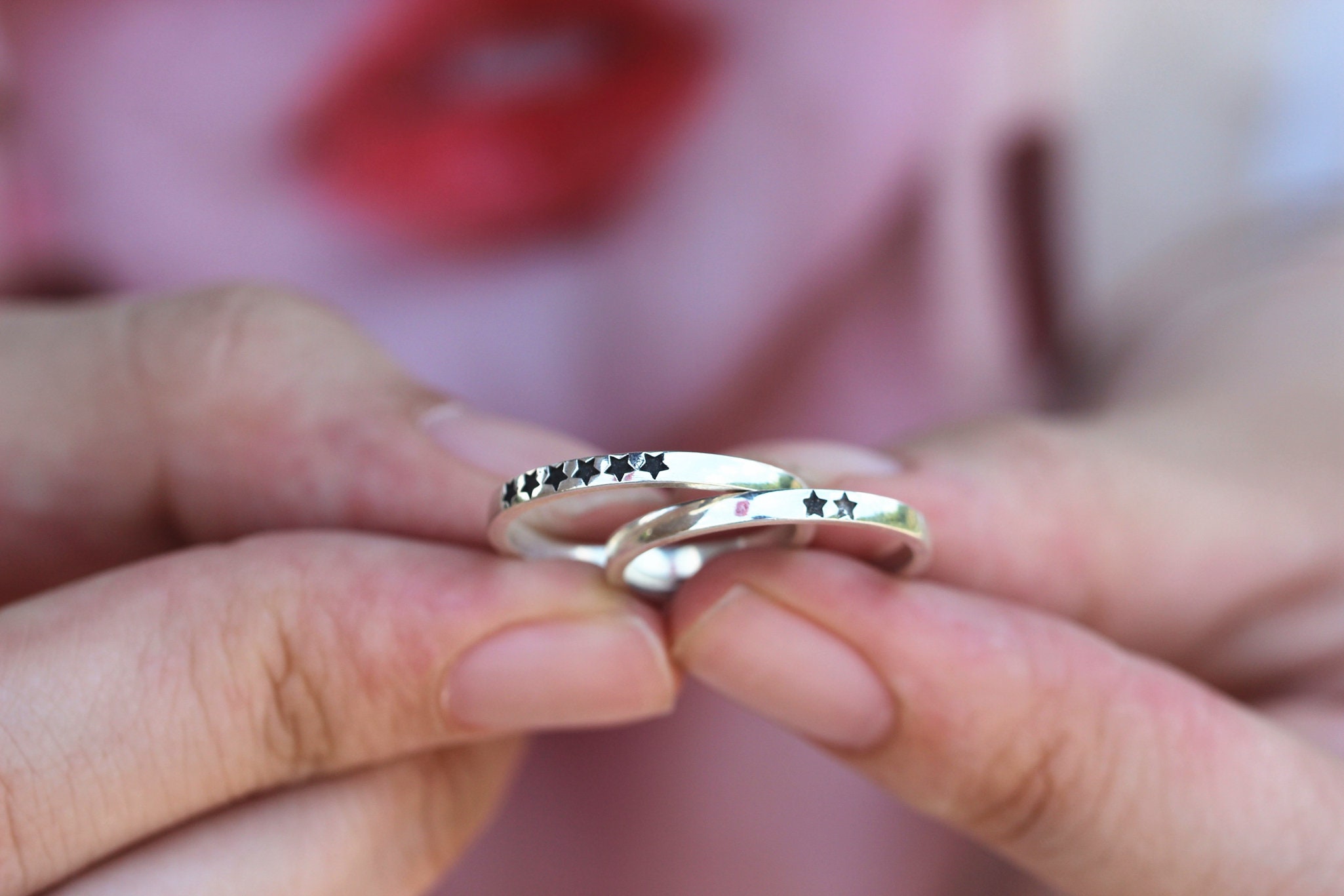 Sterling Silver Custom Minimal Star Ring - Etsy