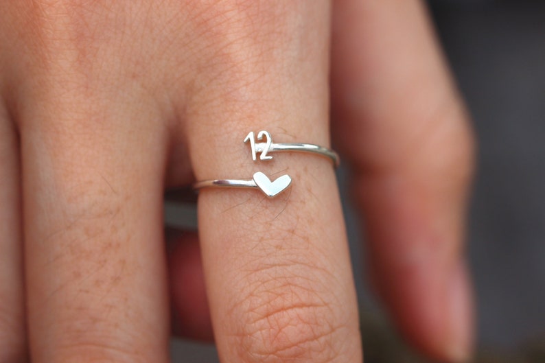 Custom Number Numeric Ringarabic Number Ringpersonalized - Etsy