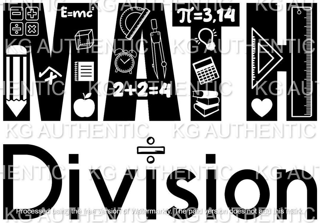 Math Division- Teacher Shirt PNG - Etsy