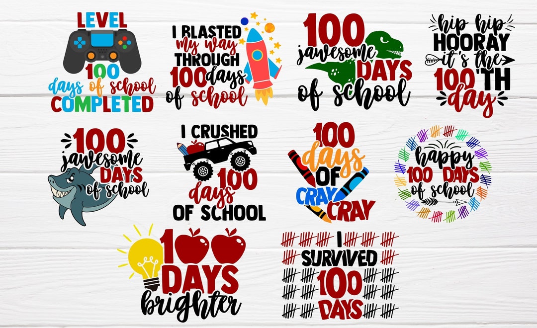 100 Days of School- Multiple - Etsy