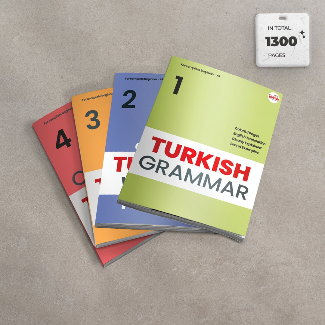 Learn Turkish A1 4 Book Series PDF - Etsy
